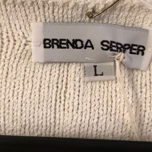 Brenda Serper | Sweaters | Brenda Serper Leather Collar Top | Poshmark